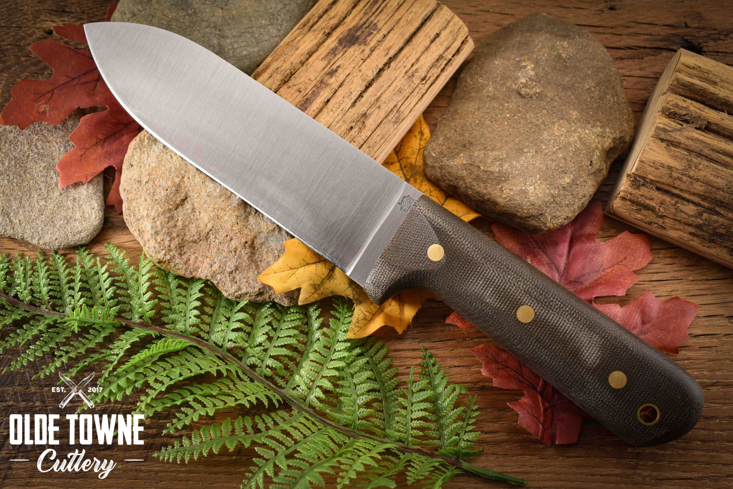 LT Wright Gen 3 Green Micarta Flat Grind with carbon steel for sale