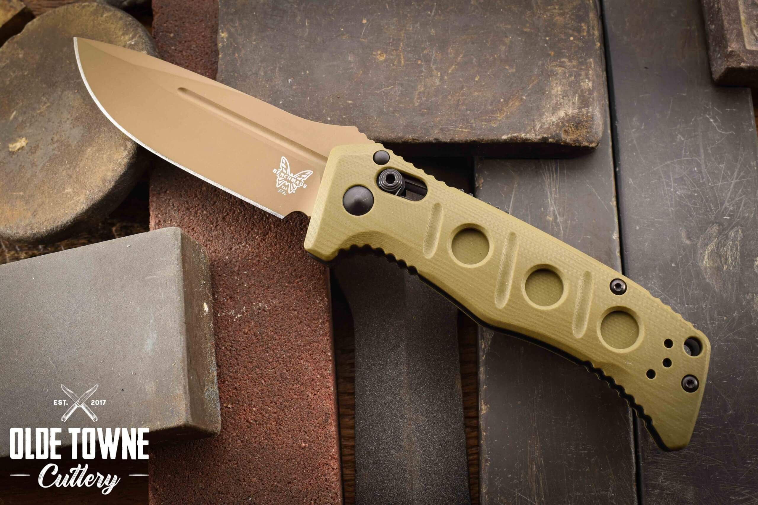 Benchmade Mini Automatic Adamas OD green G10 for sale near
