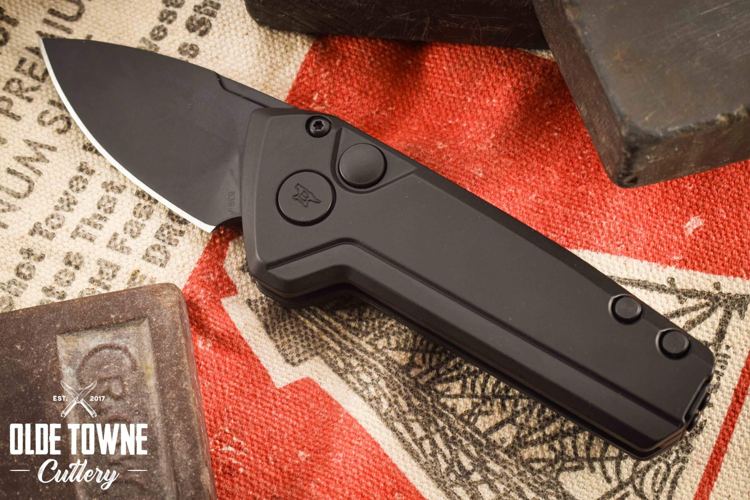 Buck Automatics: Mini Deploy Automatic Black Aluminum for sale